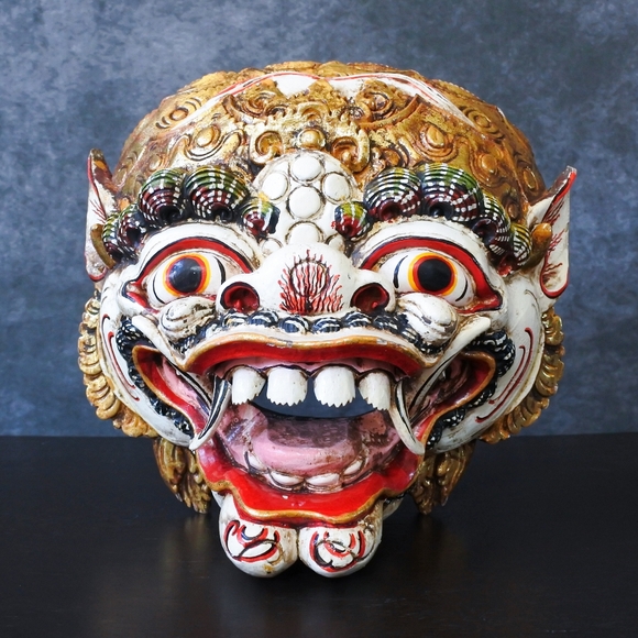 Vintage | Art | Vintage Balinese Old Topeng Barong Wooden Hand Painted ...